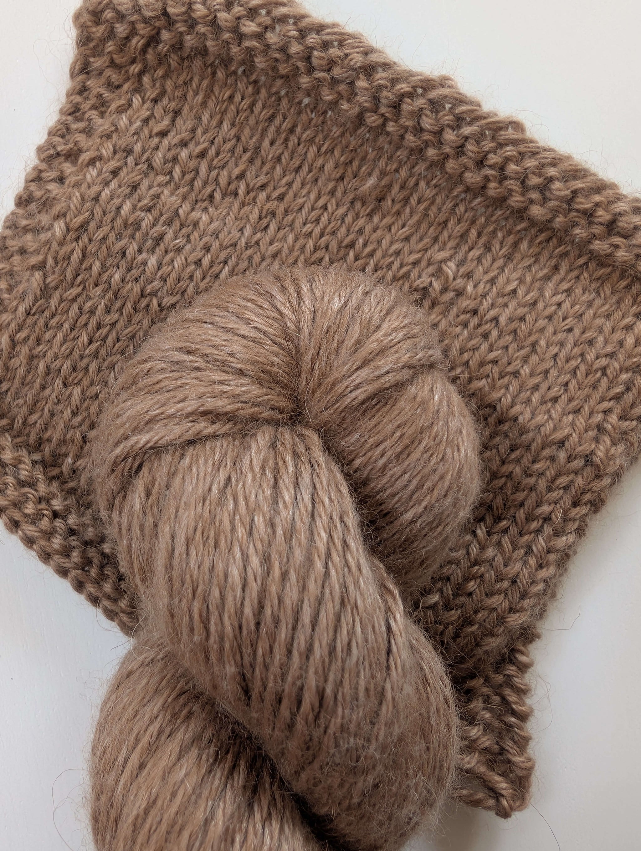Undyed Natural Caramel Cashmere | Fingering + DK